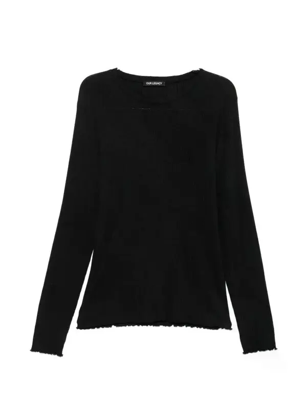 Our Legacy Raw-edge Ribbed T-shirt