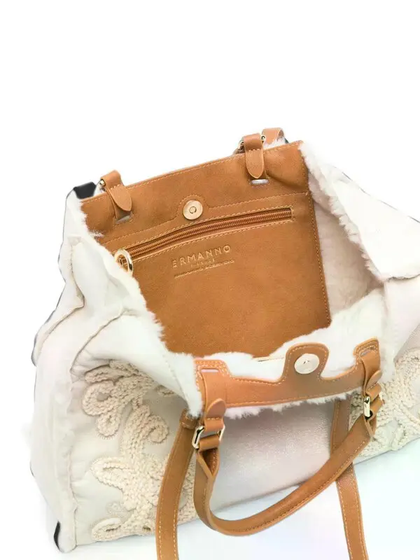 ERMANNO FIRENZE Small Barbara Floral-embroidery Tote Bag