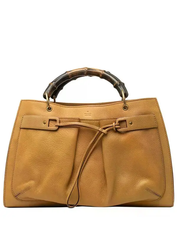 Gucci 2000-2015 Calfskin Bamboo Handbag