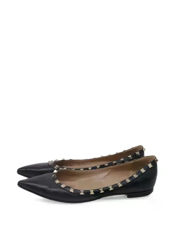 Red Valentino Rockstud Ballet Flats - Black