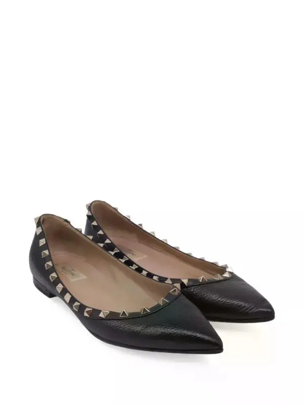 Red Valentino Rockstud Ballet Flats