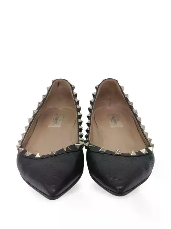 Red Valentino Rockstud Ballet Flats