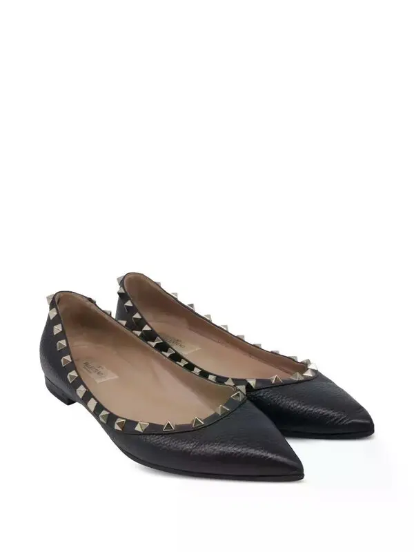Red Valentino Rockstud Ballet Flats