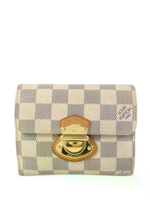 LOUIS VUITTON Joy Damier Azur Wallet - Neutrals