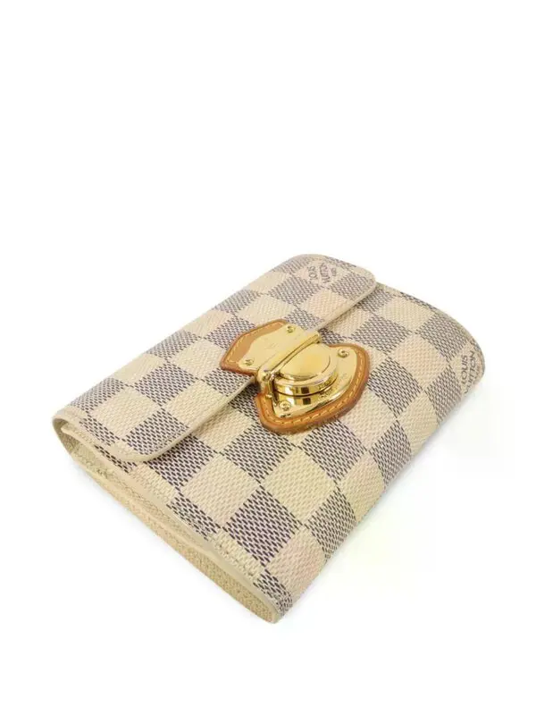 LOUIS VUITTON Joy Damier Azur Wallet - Neutrals