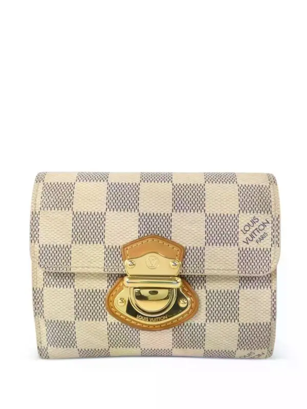 LOUIS VUITTON Joy Damier Azur Wallet - Neutrals
