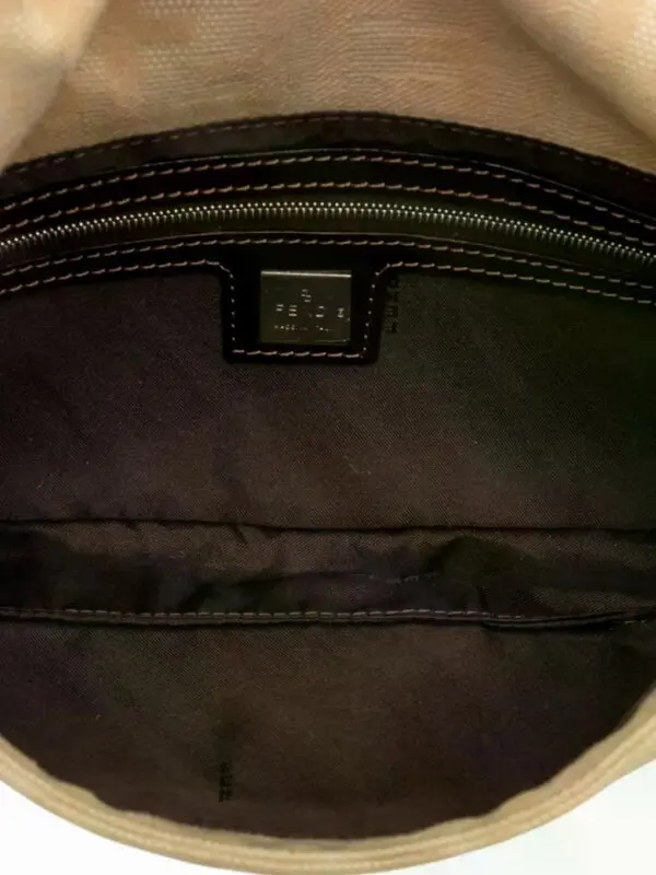 Fendi 20th Century Zucca Canvas Baguette Shoulder Bag