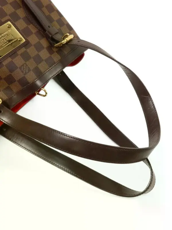 LOUIS VUITTON Gm Damier Hampstead Tote Bag - Brown