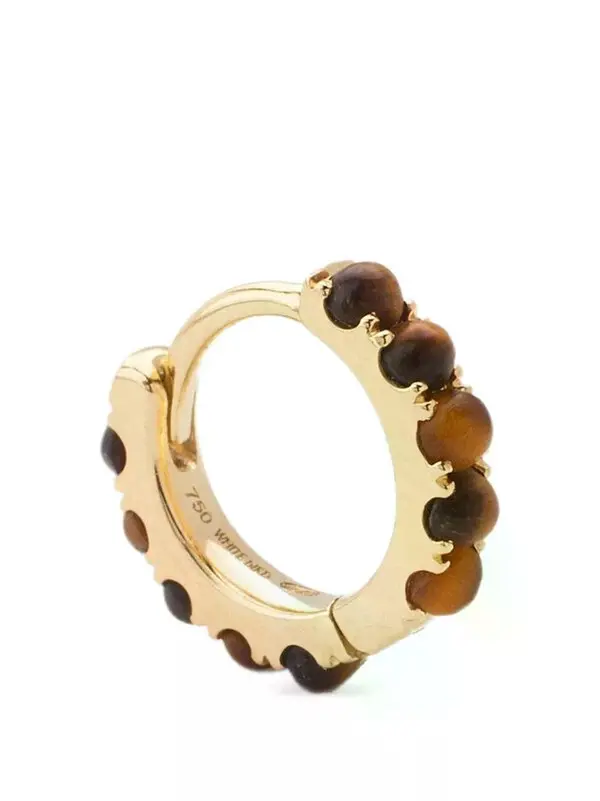WE BY WHITEBIRD Ismène Tiger Eye Hoop Earring - Gold