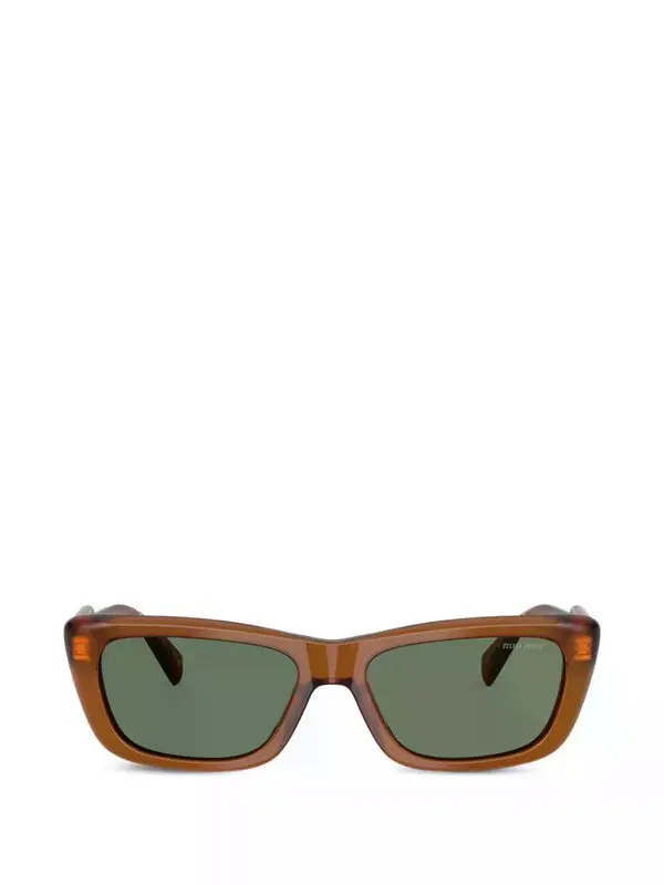 Miu Miu Rectangle Sunglasses - Brown