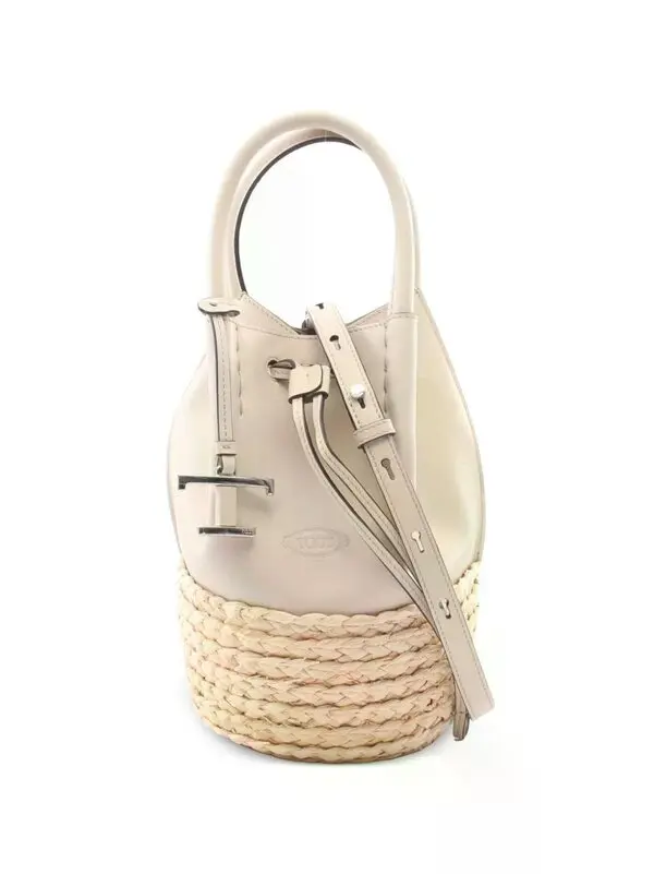 TOD'S 2010s T Timeless Bucket Bag - Neutrals