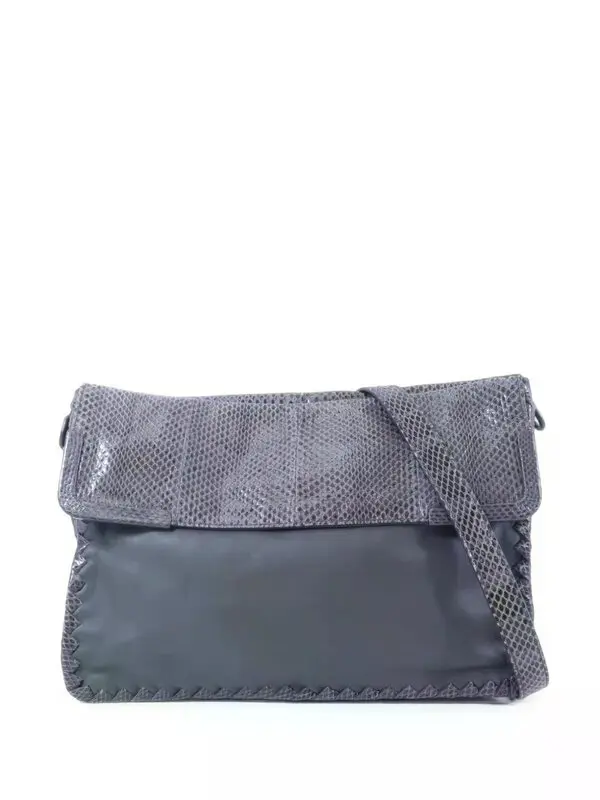Bottega Veneta Snakeskin-effect Shoulder Bag