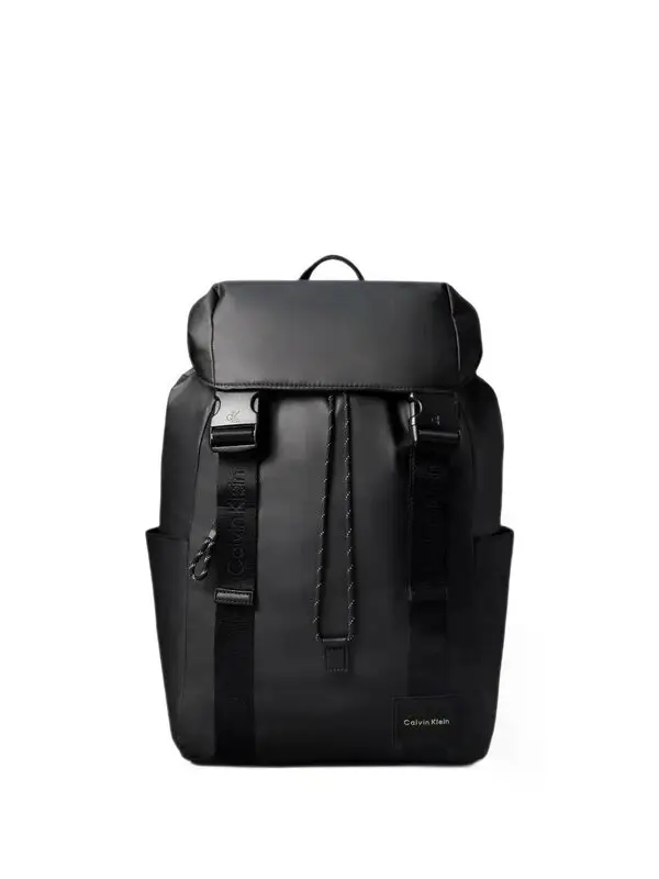 Calvin Klein Emblem Logo-patch Buckle-fastening Backpack