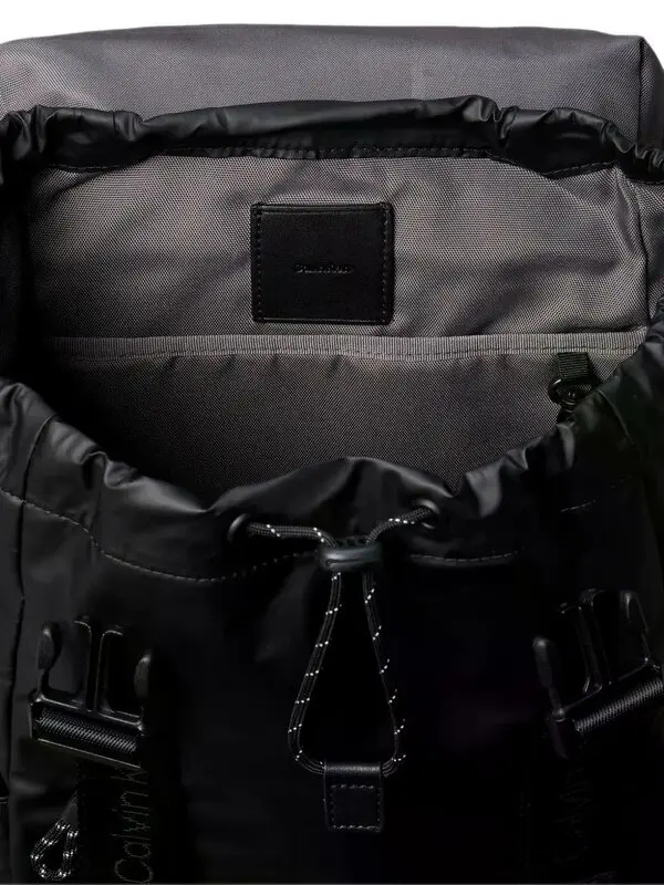 Calvin Klein Emblem Logo-patch Buckle-fastening Backpack