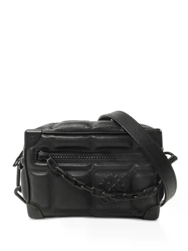 LOUIS VUITTON Mini Soft Trunk Puffy Damier Shoulder Bag - Black