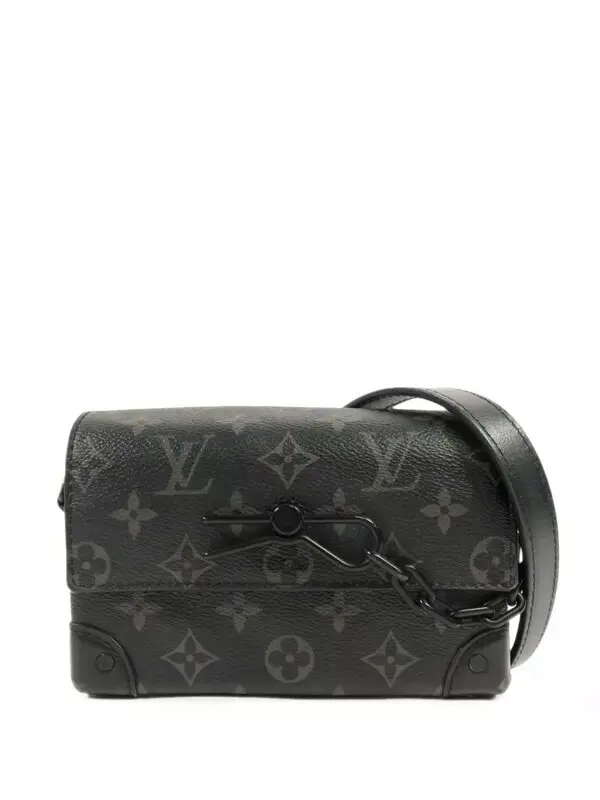 LOUIS VUITTON Steamer Monogram Eclipse Shoulder Bag - Black