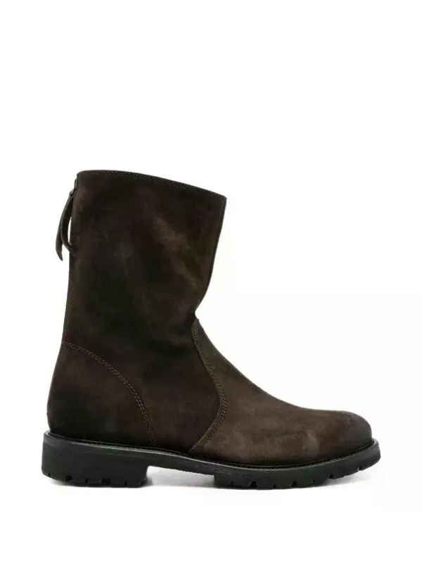 HENDERSON BARACCO Rear-zip Suede Boots