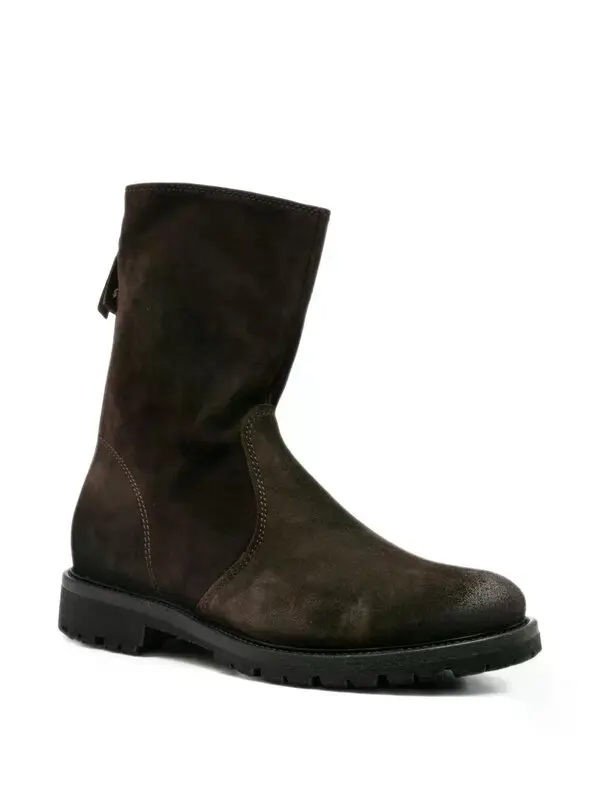 HENDERSON BARACCO Rear-zip Suede Boots