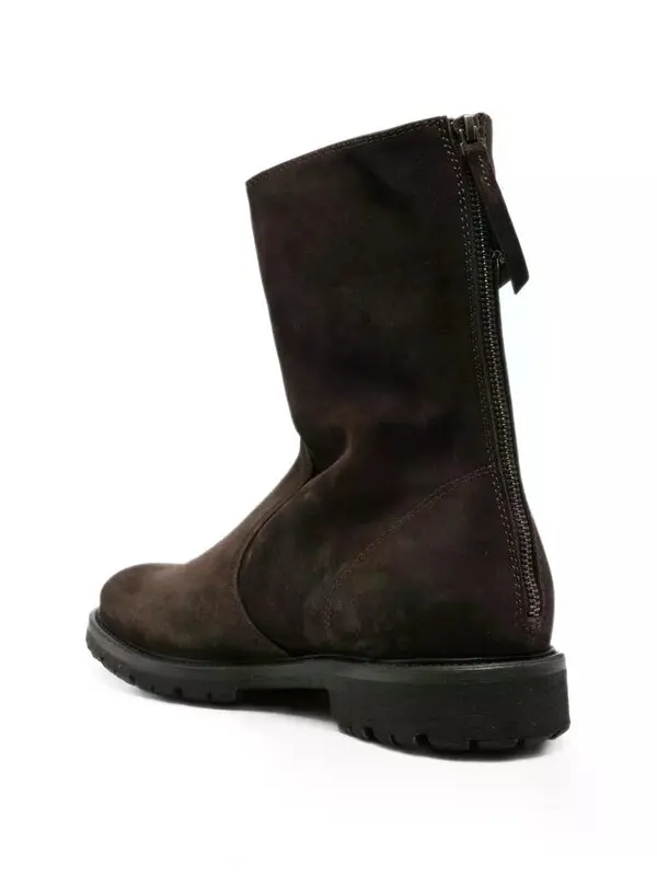 HENDERSON BARACCO Rear-zip Suede Boots