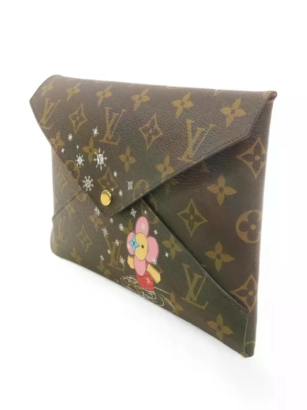 LOUIS VUITTON Monogram Pochette Kirigami Clutch Bag - Brown