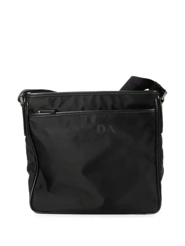 Prada Logo-plaque Shoulder Bag