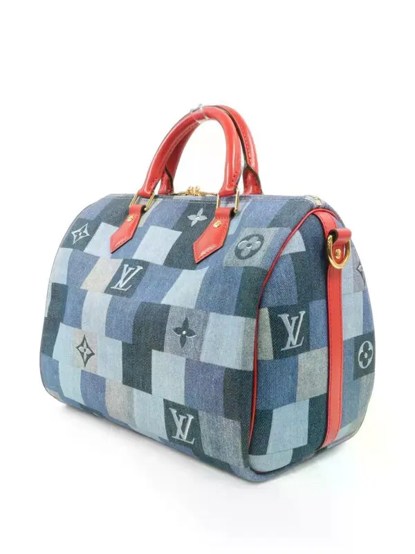 LOUIS VUITTON 30 Speedy Bandoulière Two-way Tote Bag - Blue