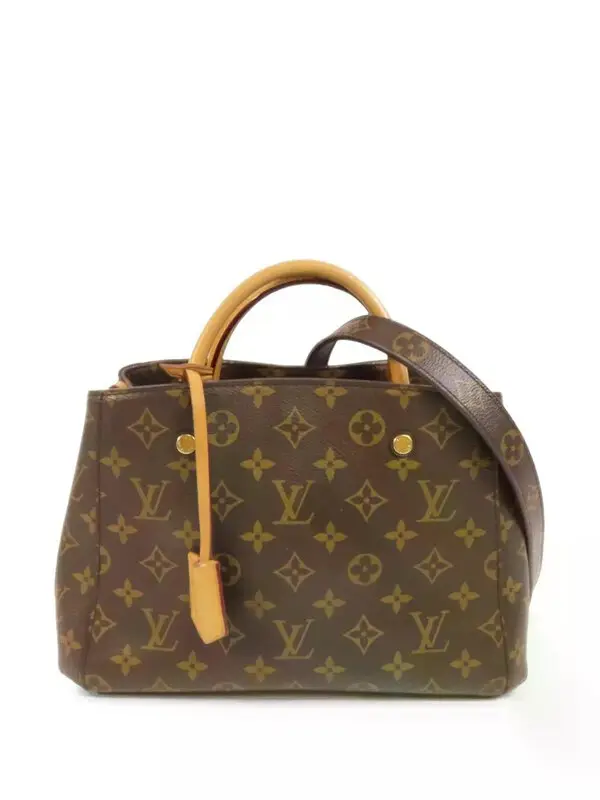 LOUIS VUITTON Bb Montaigne Monogram Tote Bag