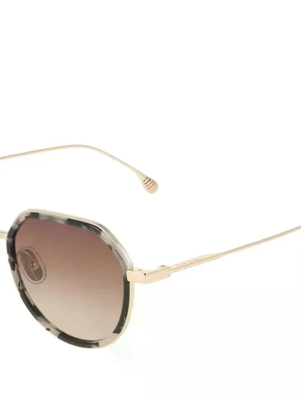 Paul Smith Pinnell Geometric-frame Sunglasses - Gold