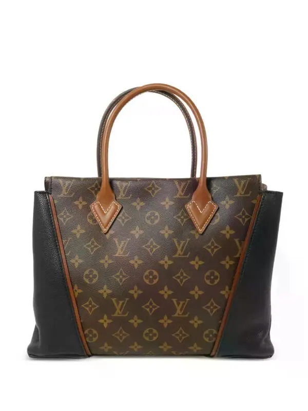 LOUIS VUITTON Pm Monogram W Tote Bag - Brown
