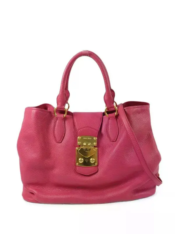 Miu Miu Madras Two-way Tote Bag