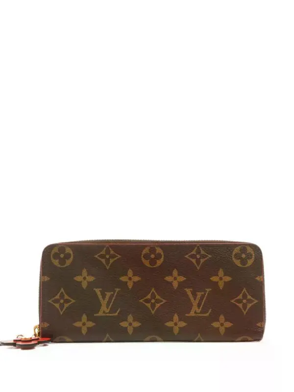 LOUIS VUITTON Monogram Zipper Long Wallet - Brown