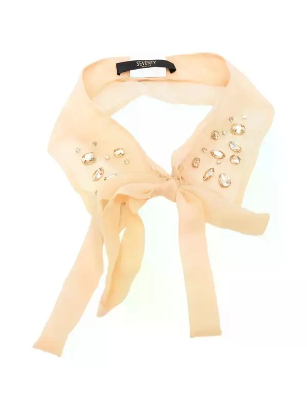 Seventy Crystal-embellished Self-tie Collar
