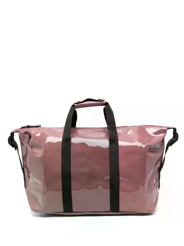 Rains Glossy-finish Holdall Bag - Pink