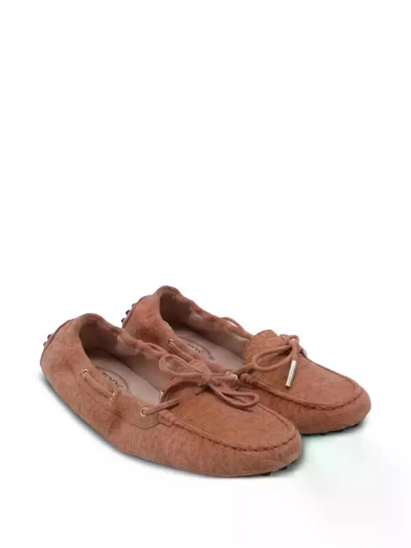TOD'S Happy Moments Suede Loafers - Pink