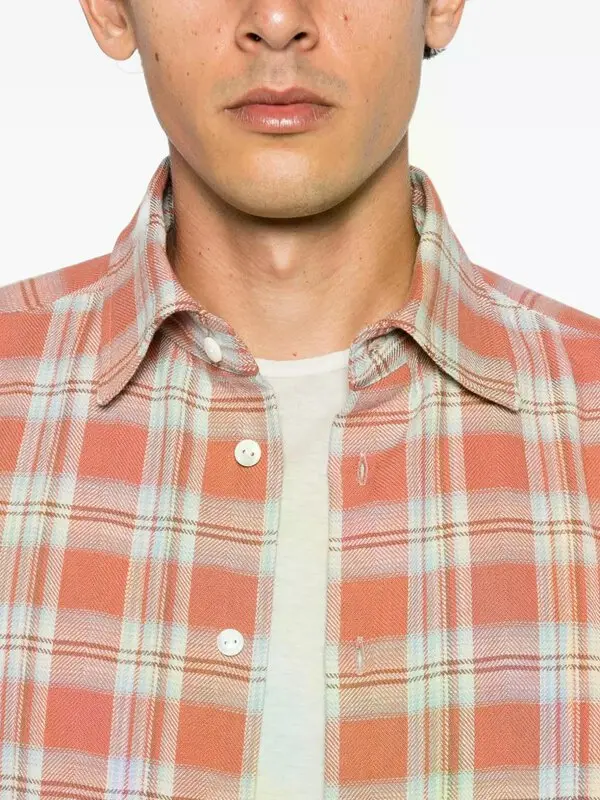 SECOND / LAYER Sherman Checked Shirt - Red