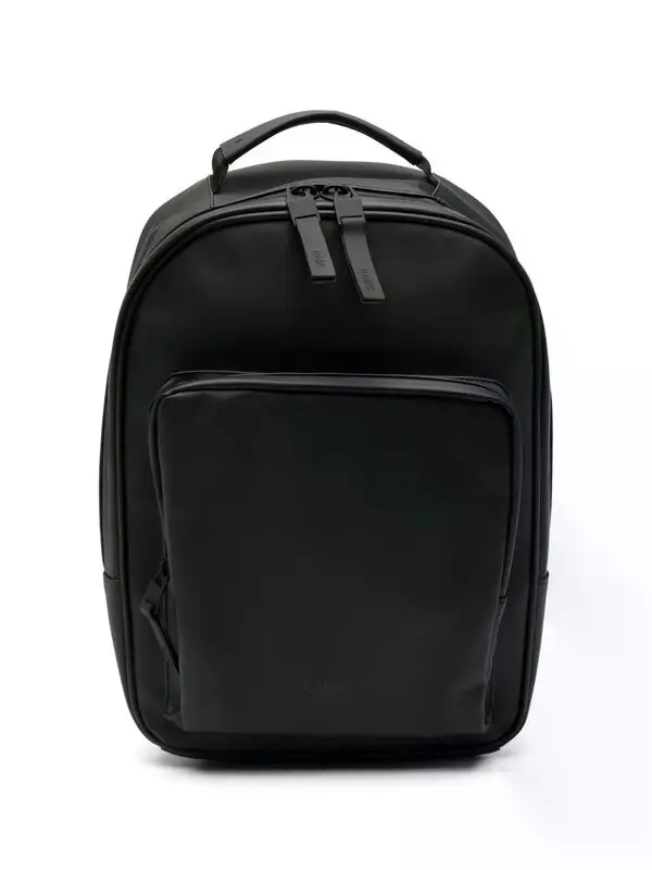 Rains Front-zip Pocket Backpack - Black