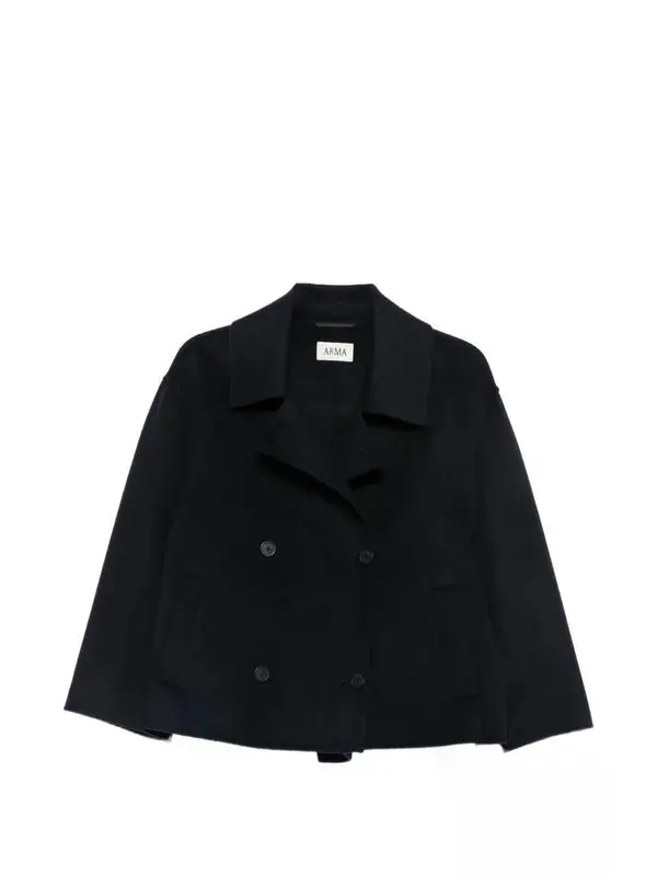 ARMA Manila Double-breasted Wool Jacket - Blue