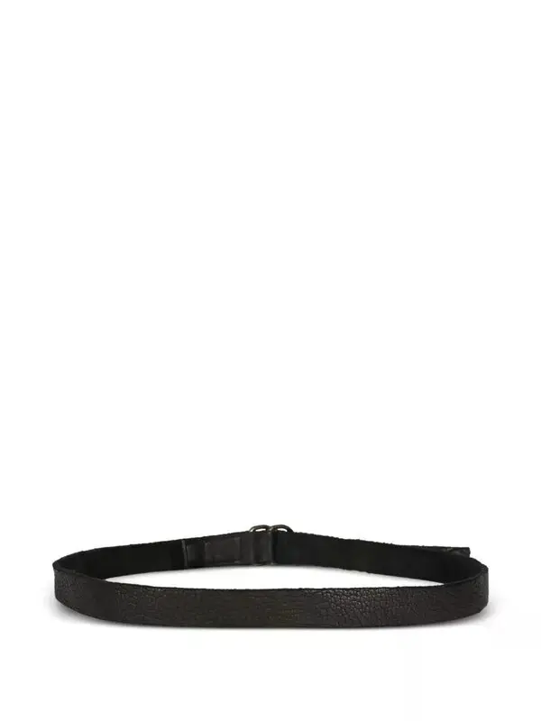 Guidi Full-grain Leather Ring Belt