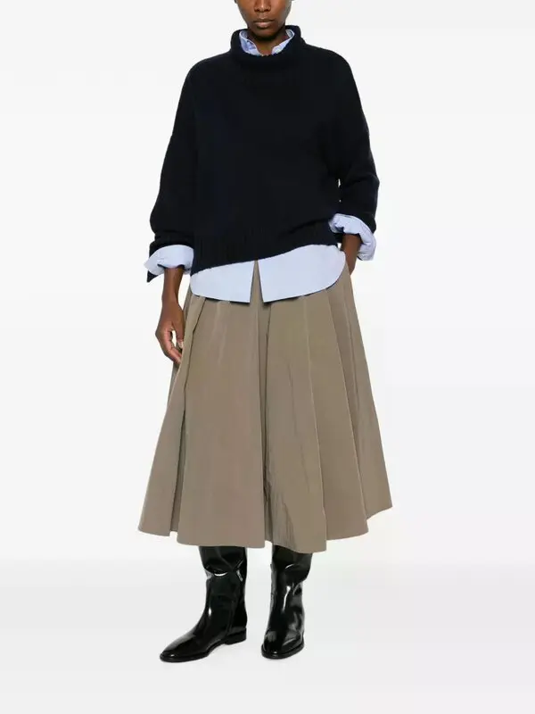 CORDERA Technical Drawstring Midi Skirt