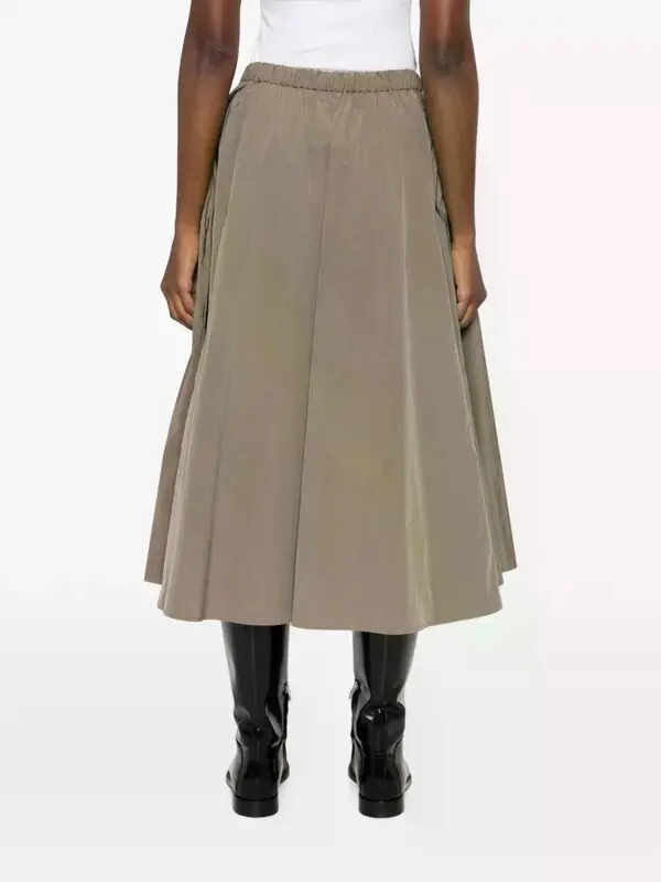 CORDERA Technical Drawstring Midi Skirt