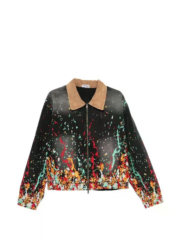 HOUSE OF ERRORS Paint-splatter Corduroy-collar Jacket