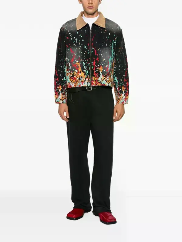 HOUSE OF ERRORS Paint-splatter Corduroy-collar Jacket