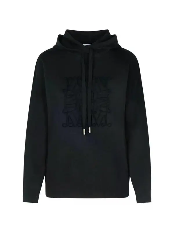 Max Mara Logo-embroidered Cashmere Hoodie