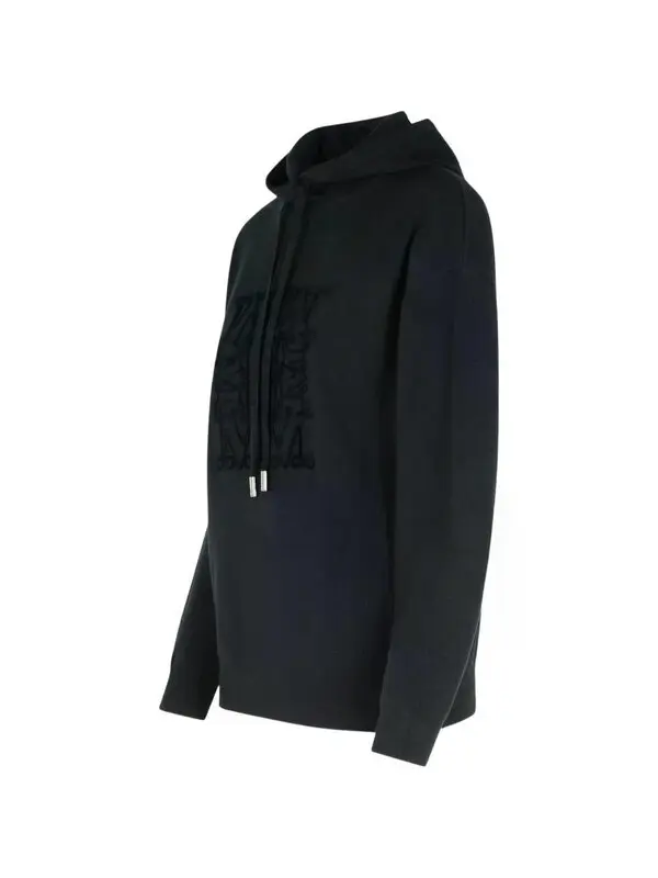 Max Mara Logo-embroidered Cashmere Hoodie