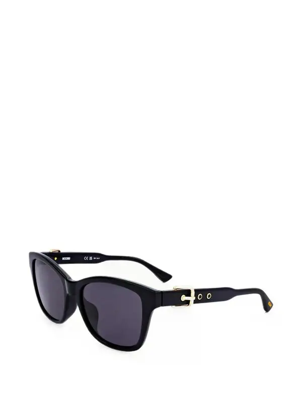 Moschino Buckle-detail Square-frame Sunglasses