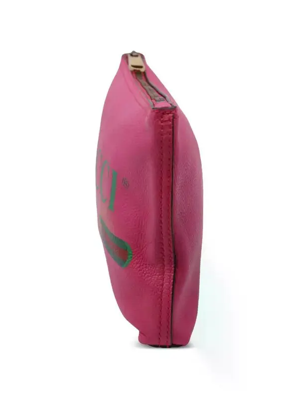 Gucci Logo-print Leather Clutch Bag