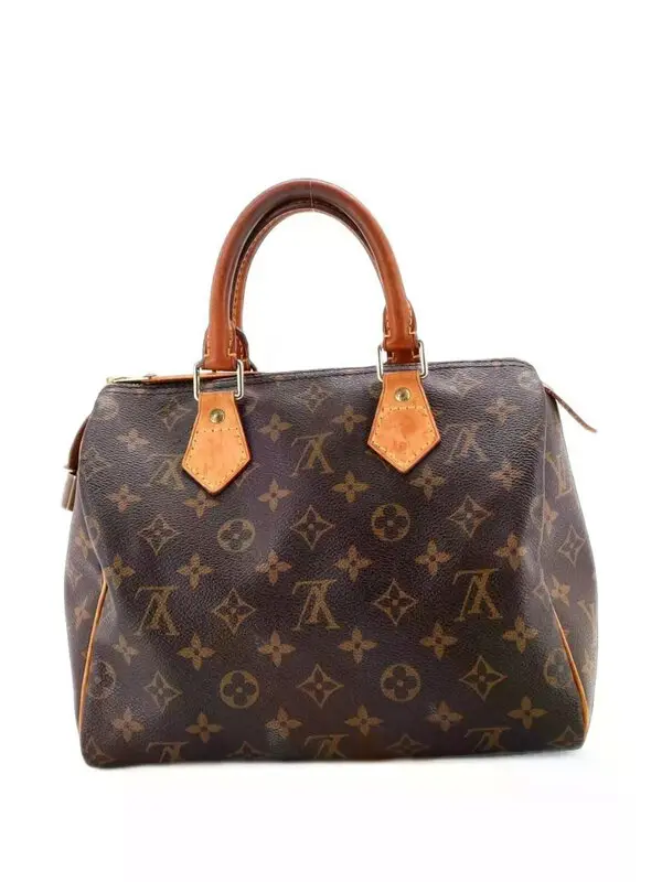 LOUIS VUITTON Speedy Handbag Monogram Canvas 25 Satchel - Brown