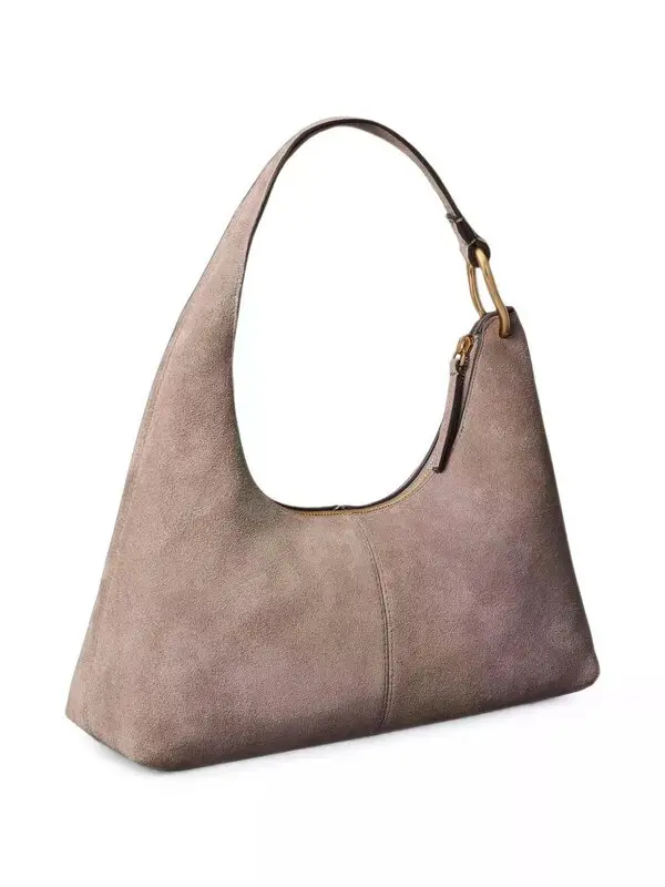 Calvin Klein Suede Shoulder Bag - Neutrals