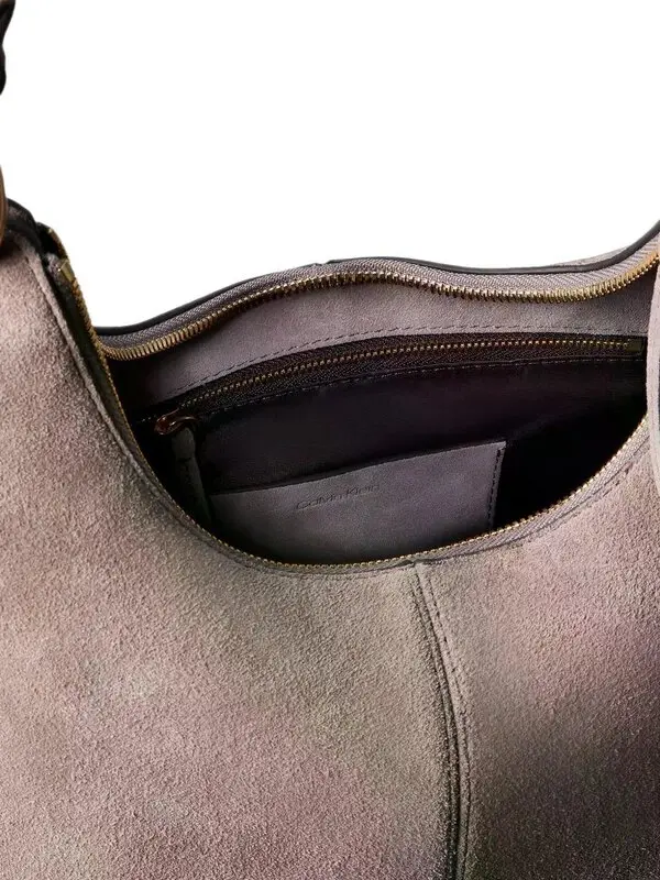 Calvin Klein Suede Shoulder Bag - Neutrals