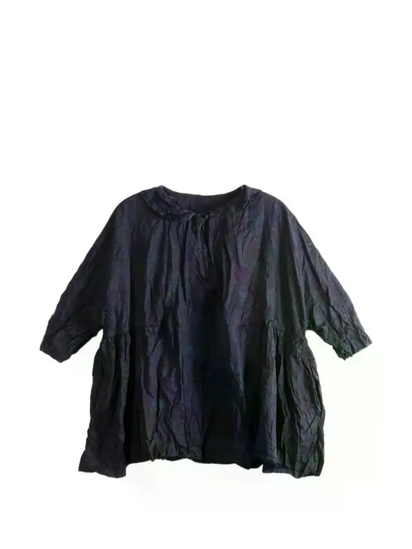 DANIELA GREGIS Floral-print Crinkled Shirt